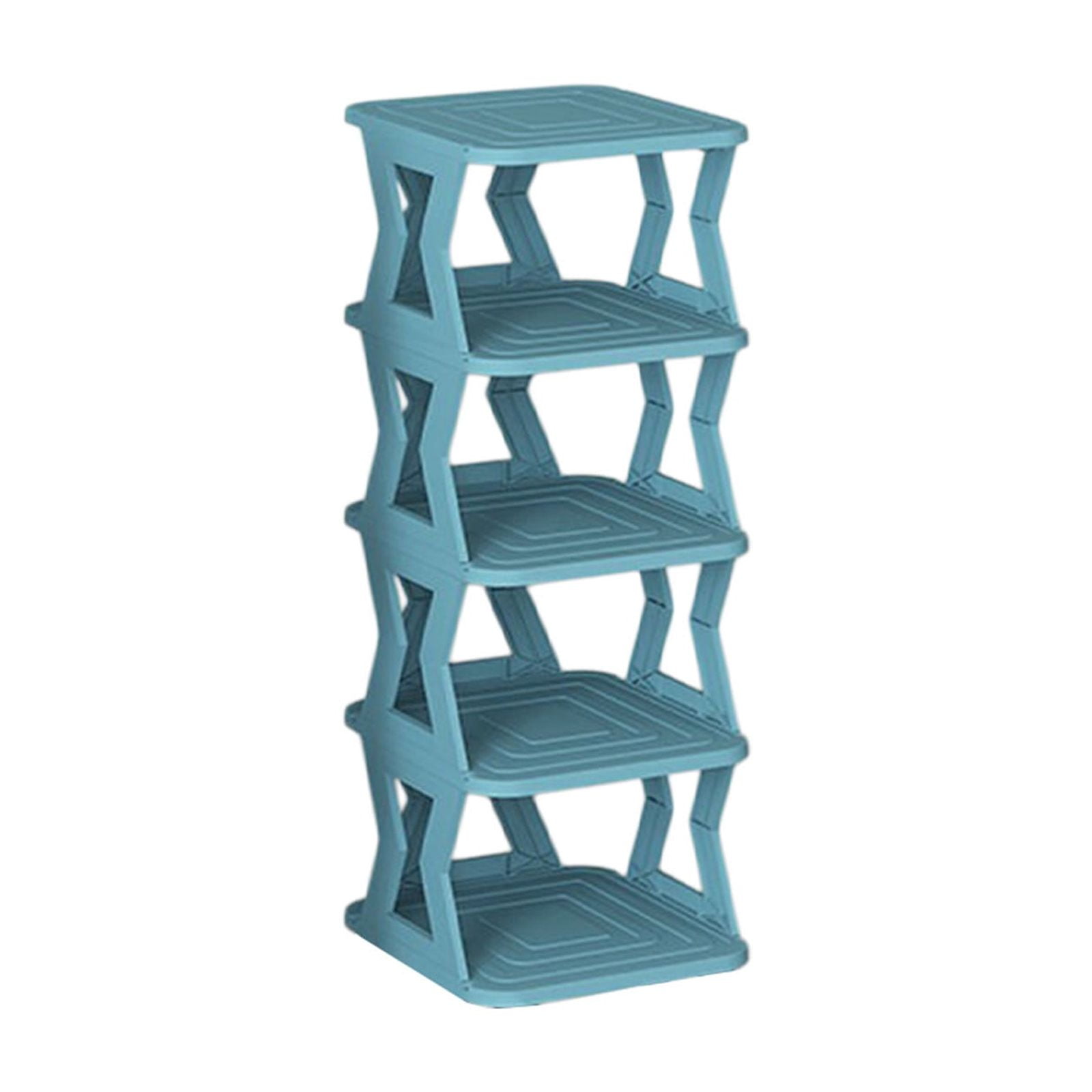 Btomtd 5 Tier Tall Narrow Shoe Cabinet Space Efficient Shoe Rack ...