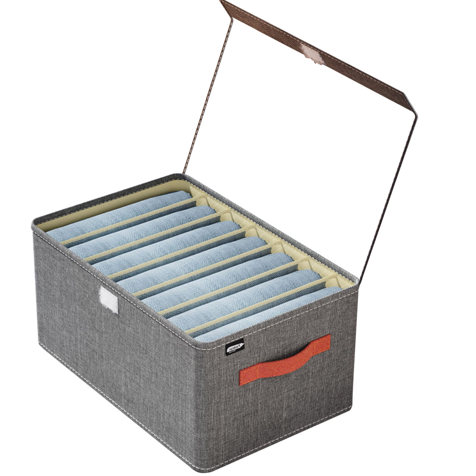 Btomtd 6-Compartment Closet Drawer Organizer with Support Frame ...