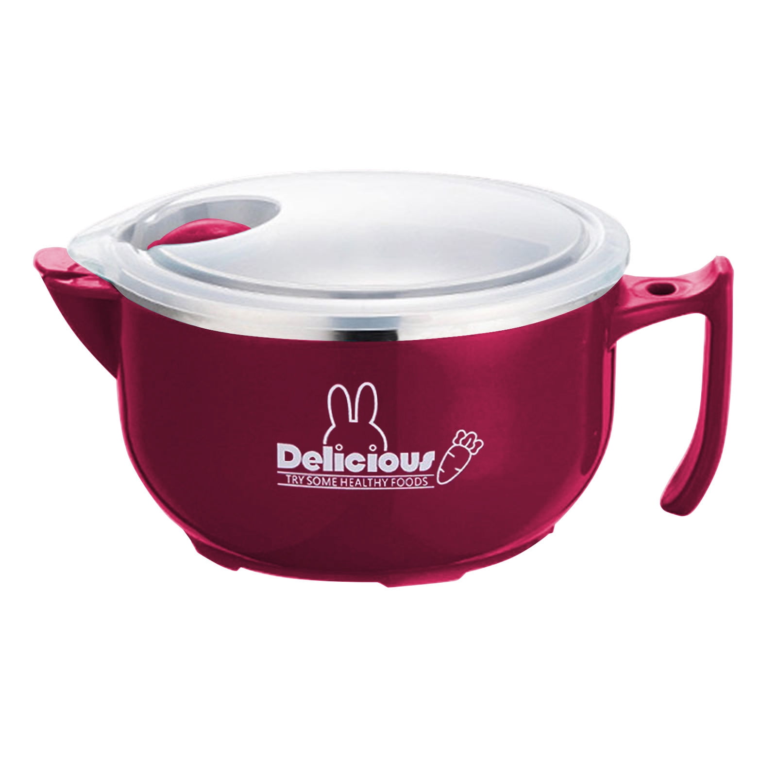 Btomtd Bento Boxs Stainless Steel Instant Noodles Bowl With Lid Sealed ...