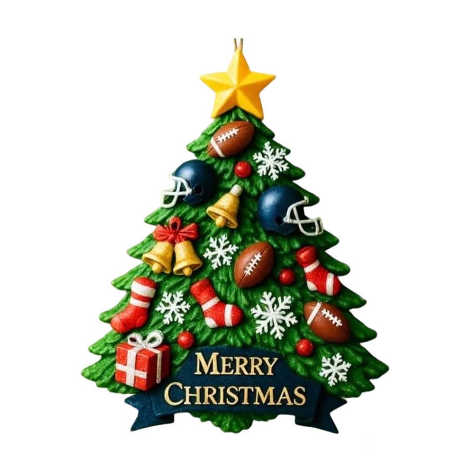 Btomtd Christmas Tree Shape Acrylic Ornaments, Flat Tree Pendant for ...
