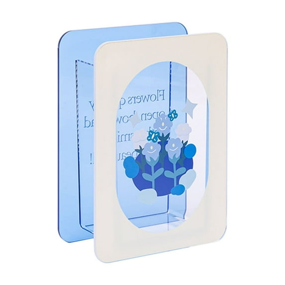 Btomtd Clear Book Shaped Vase for Flower Display, Clear Flower ...