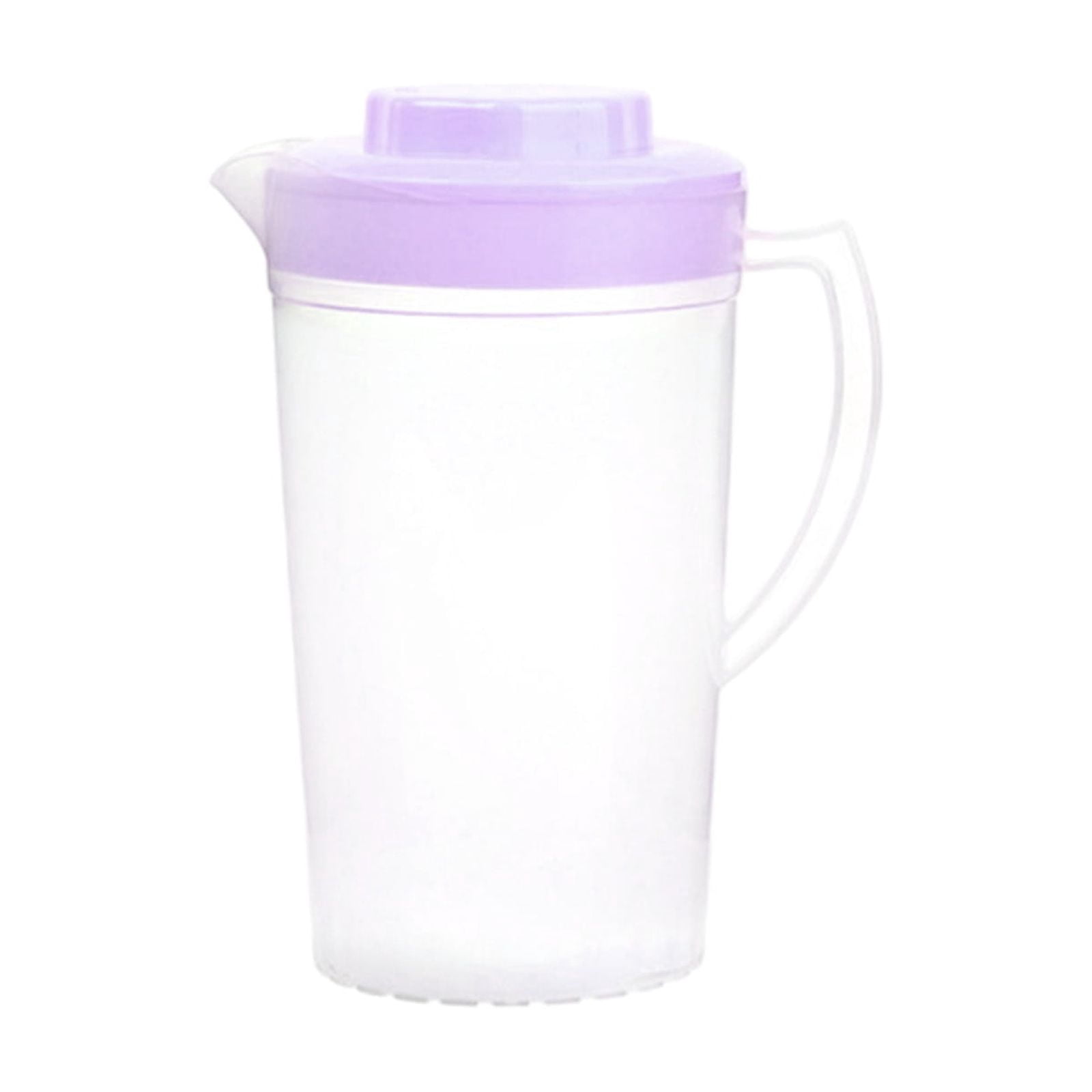 Btomtd Clear Plastic Pitcher with Lid for Cold Drinks Iced Tea and ...