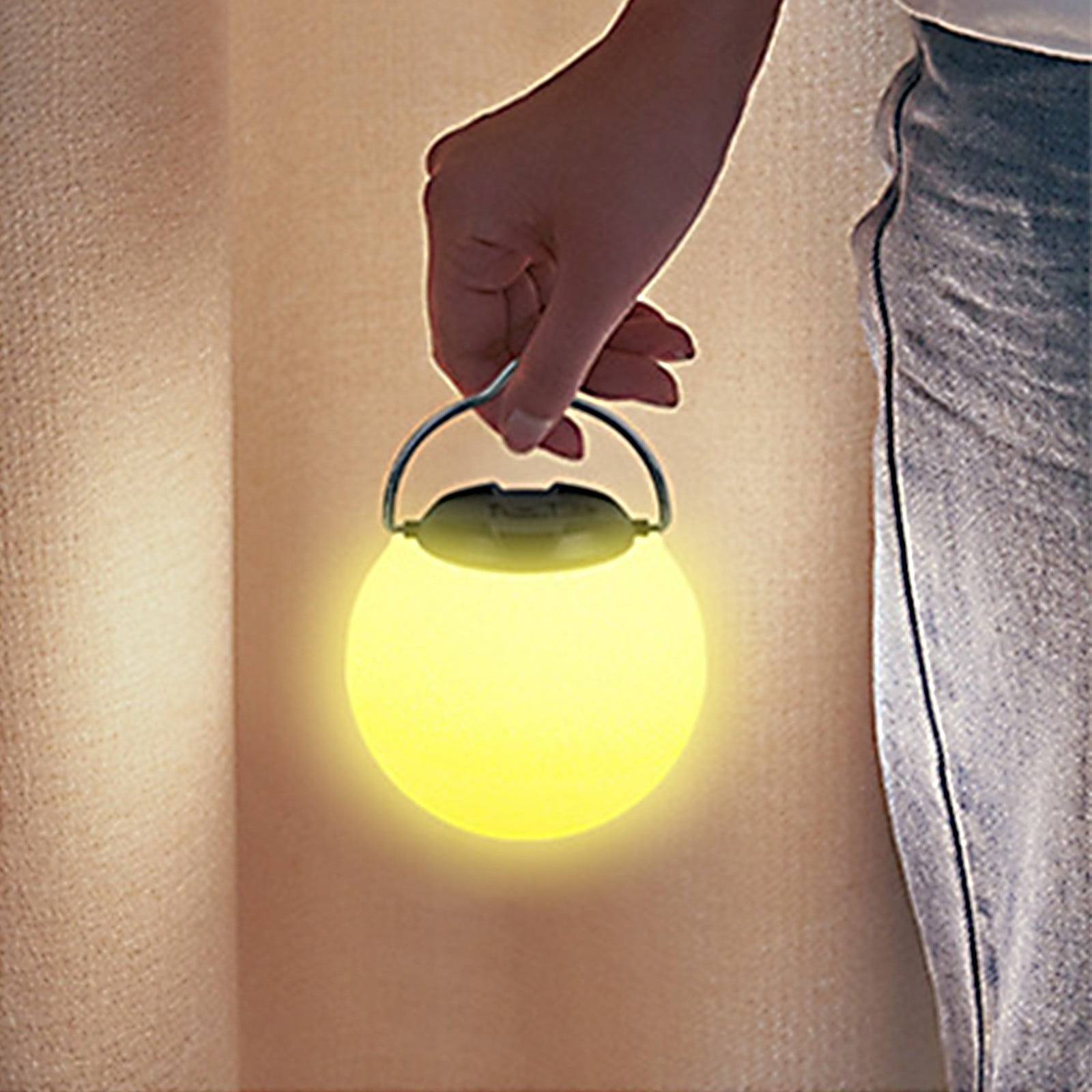 Btomtd Camping Essentials,Camping Lights,Round Mini Rechargeable Tent ...