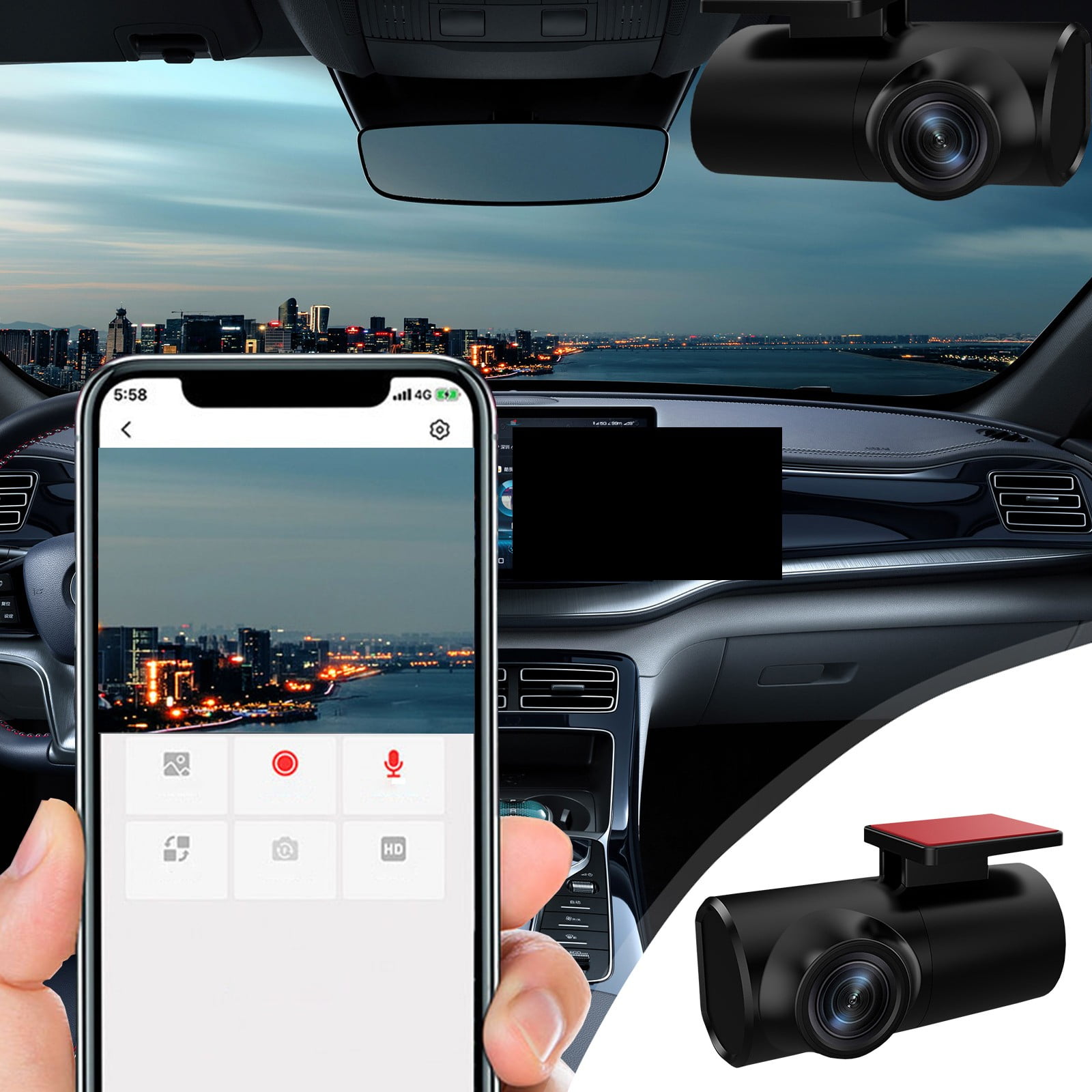 Btomtd Dashcam Front And Rear Camera,Dashcams For Cars,Gravity ...