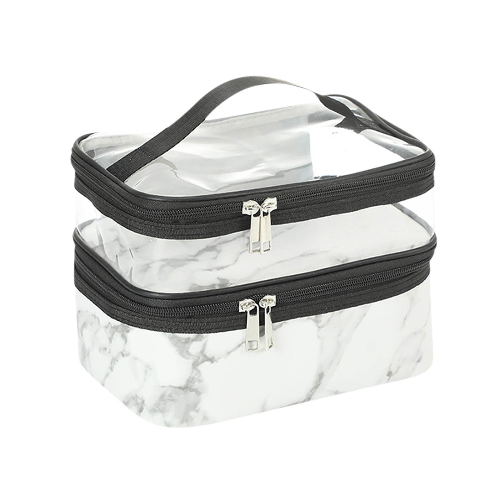 Btomtd Makeup Organizer,Travel Makeup Bag,Double Layer Portable ...