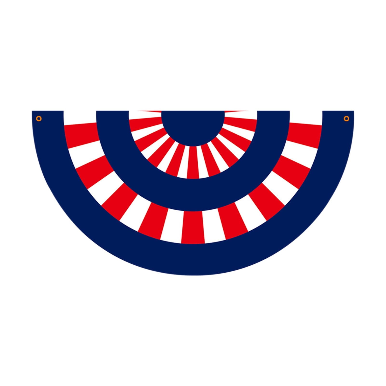 Btomtd Patriotic Half Round Flag Decorated With Patriotic Star Spangled ...