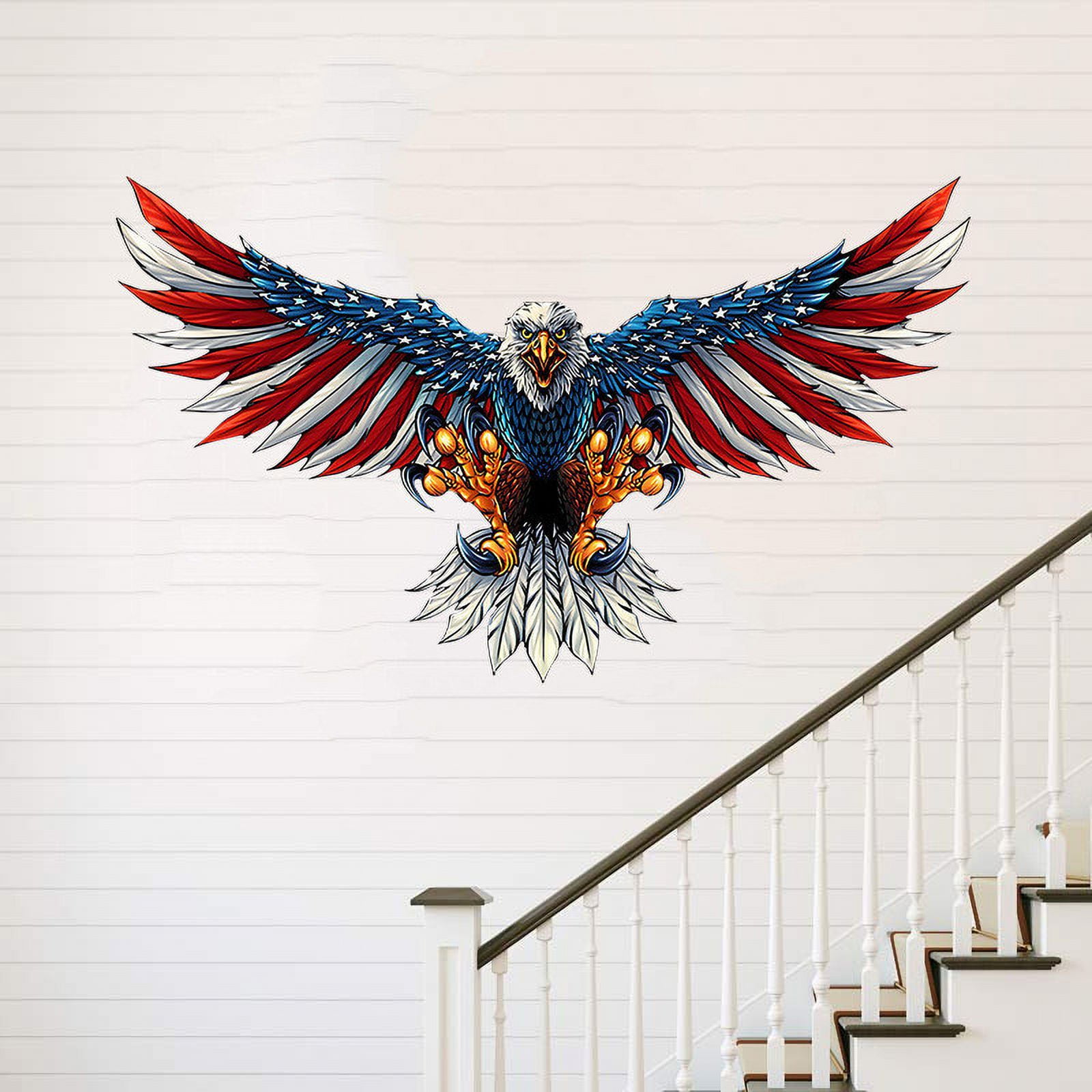 Btomtd Clearance Wall Decor Flag Decorations Independence Day Metal ...