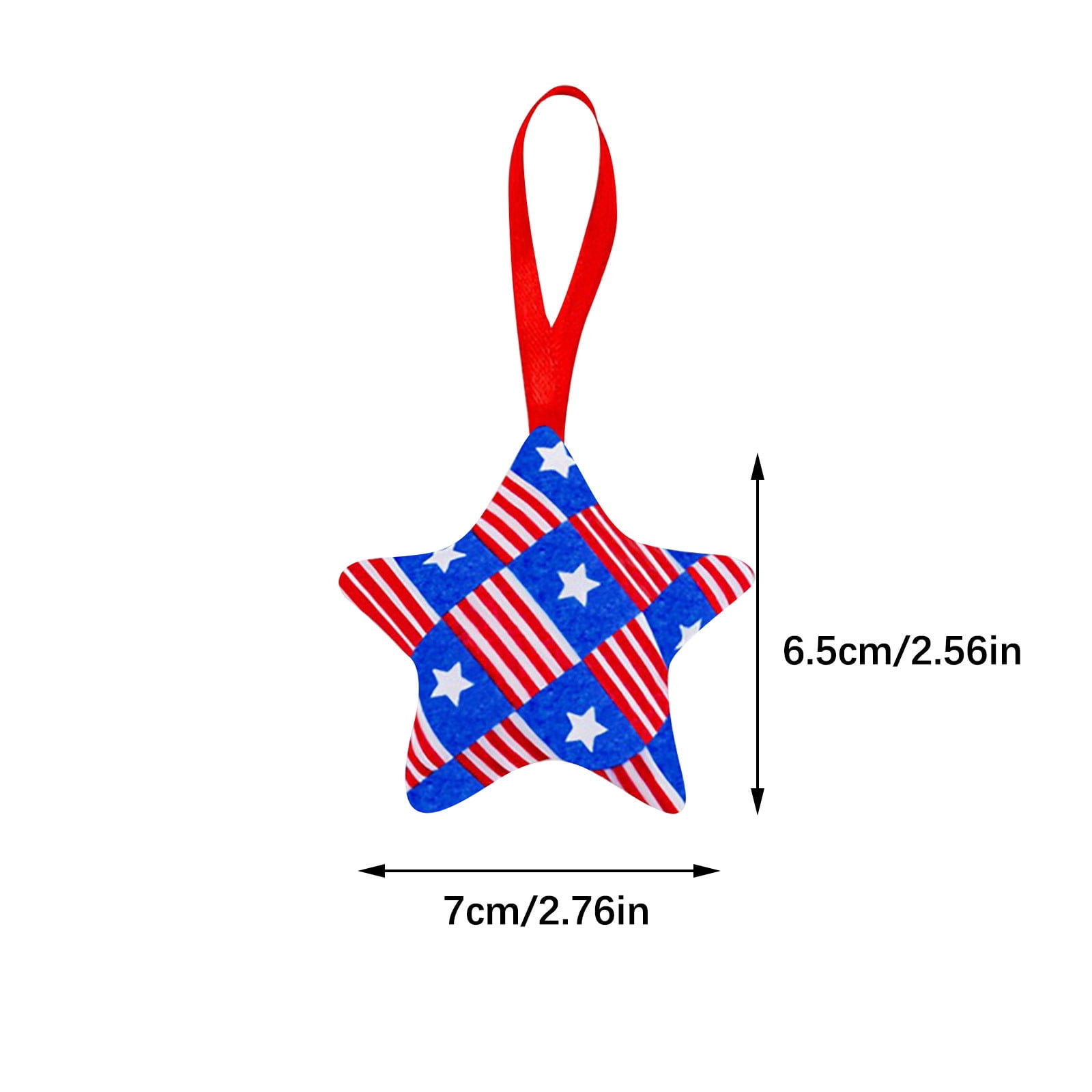Btomtd Wall Decor Independence Day Star Hanger Decoration Hanger Cotton ...