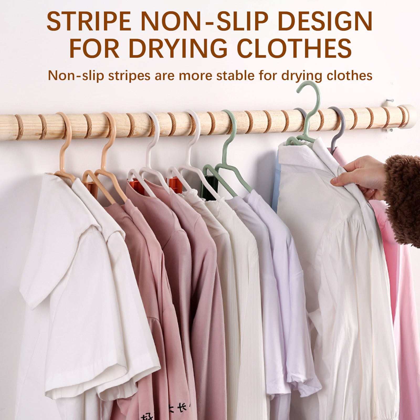 Btomtd Clothes Hanger Foldable Plastic Clothes Hanger Foldable Clothes ...