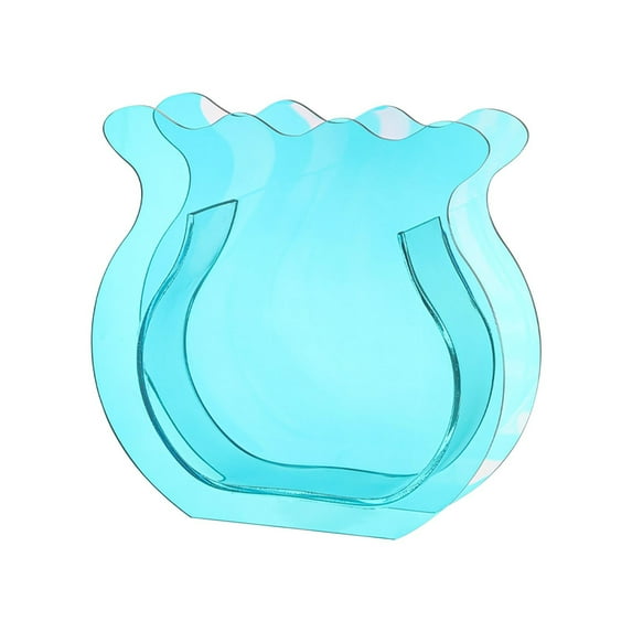 Btomtd Colorful Geometric Acrylic Vase for Home, Transparent Vase for ...