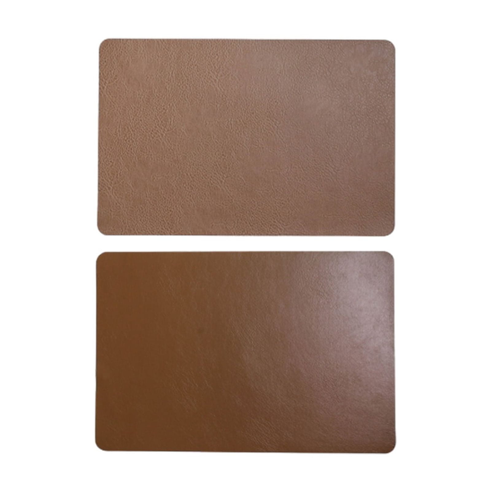 Btomtd Cowhide Grain Pvc Leather Placemats Oilproof Coffee Mats Western ...