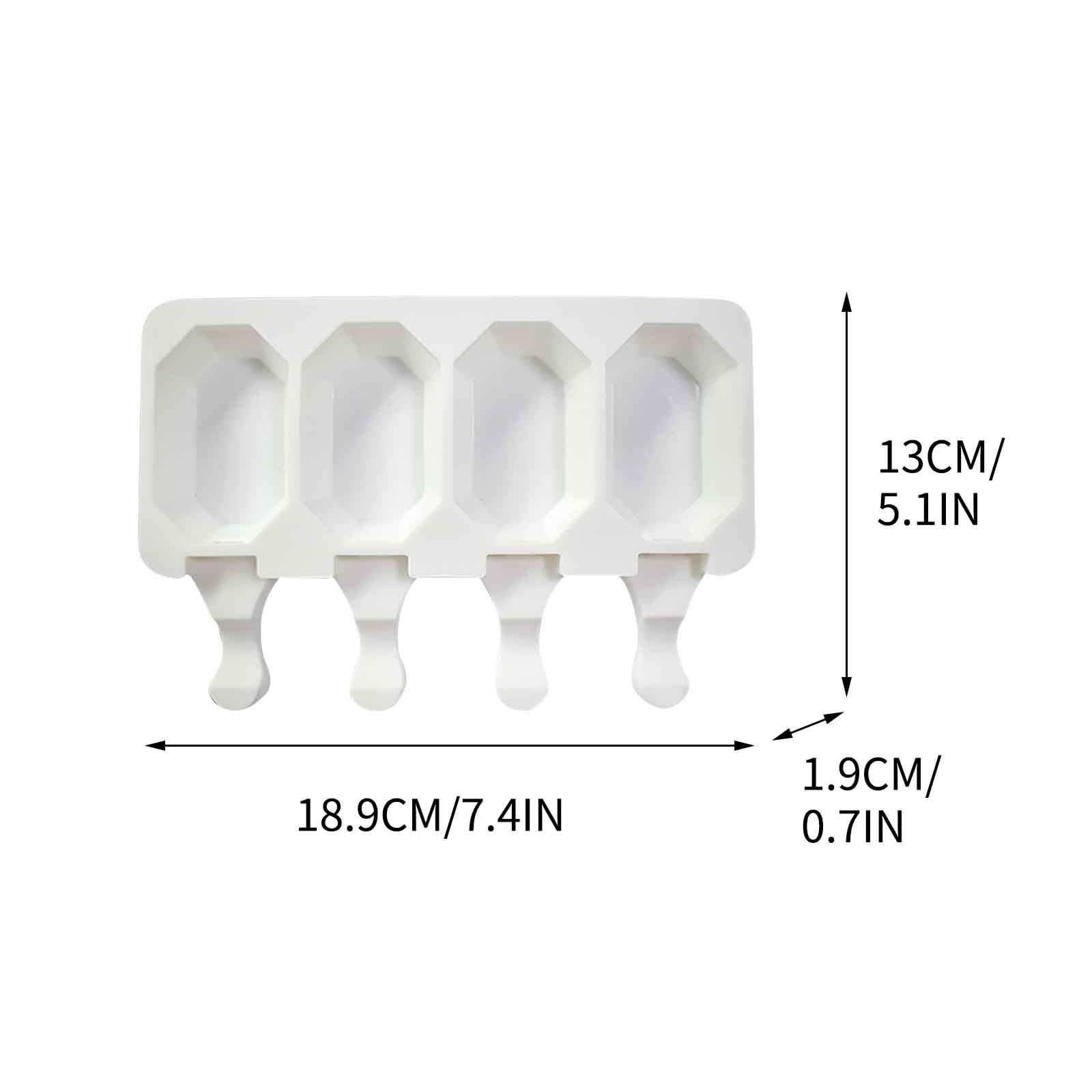 Btomtd Creative Polygons 4-cell Ice Ice Box Easy To Demould Soft Bottom ...