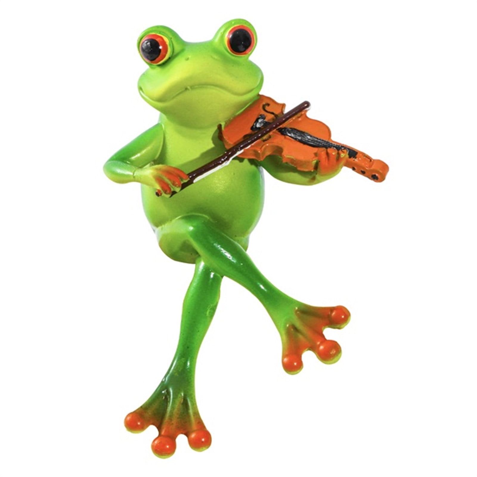 Btomtd Cute Frog and Musical Ornaments, Resin Tree Pendant for Garden ...