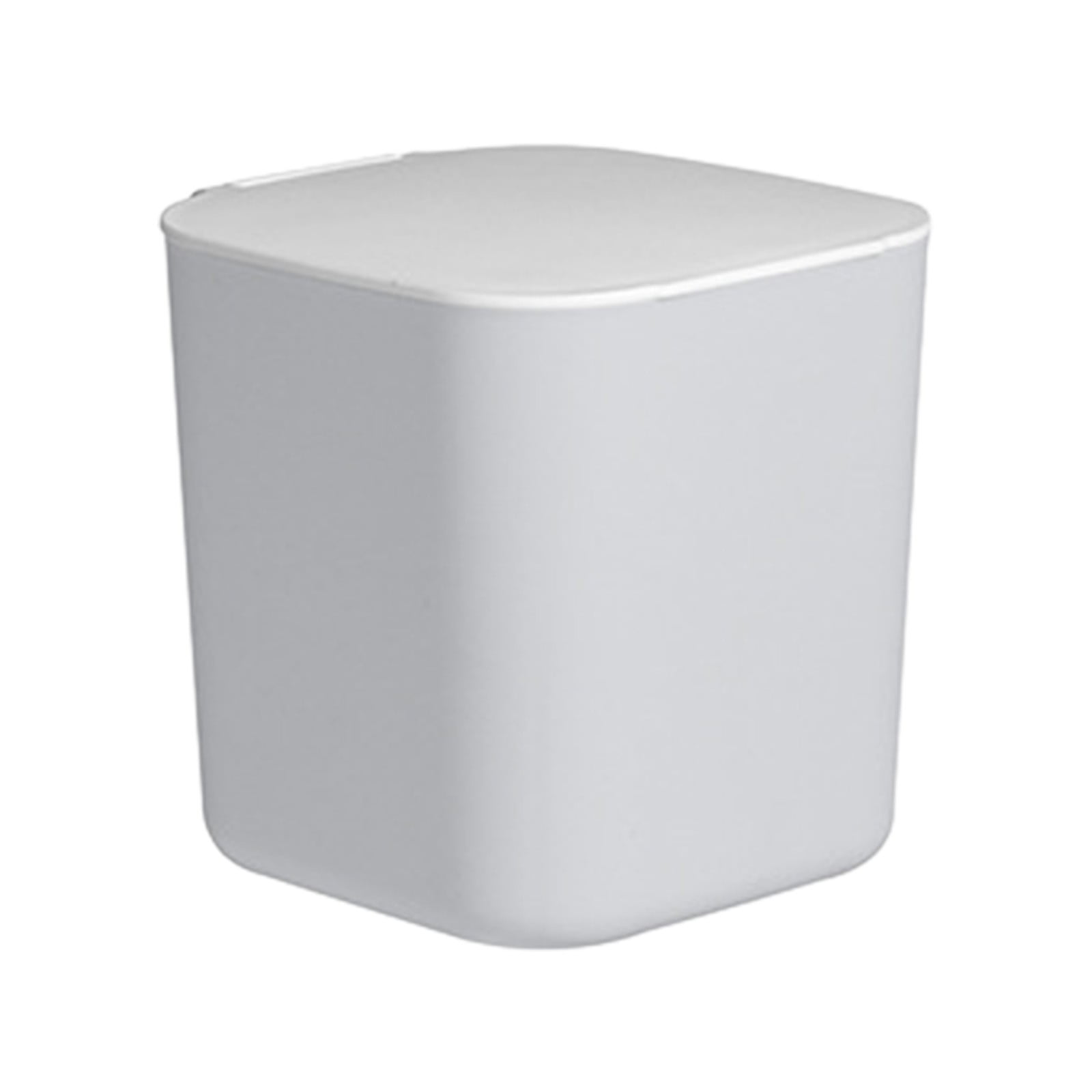 Btomtd Cute Small Desktop Trash Can without Lid Pressure Ring Waste Bin ...