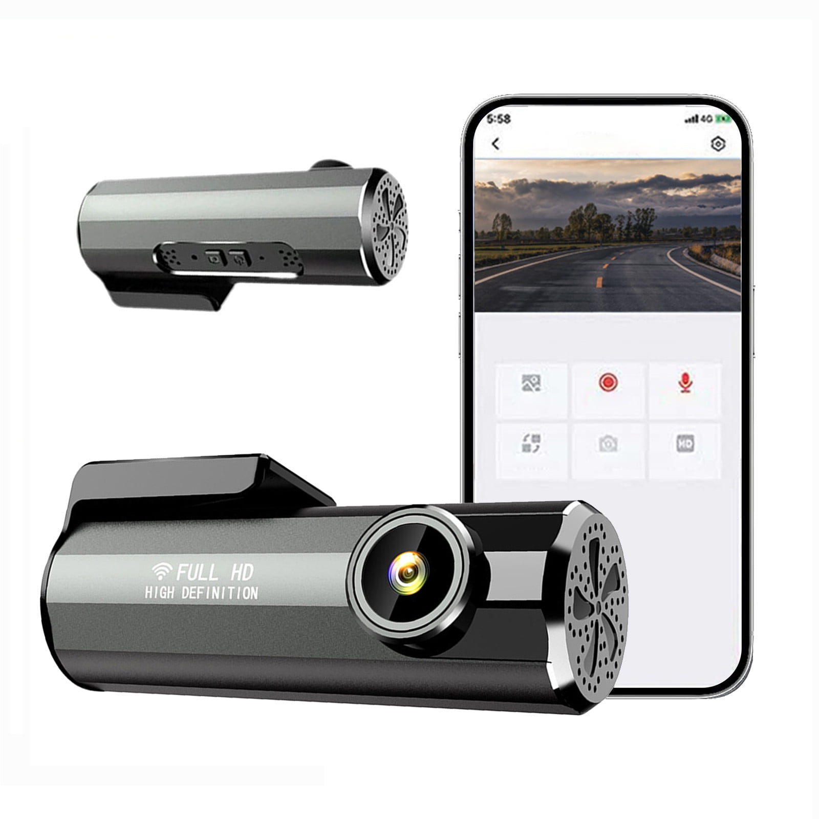 Btomtd Dashcam Front And Rear Camera,Dash Cam WiFi 2K 1440P Front Car ...