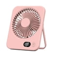 Btomtd Digital Display Quiet Desk Fan, Foldable Handheld USB ...