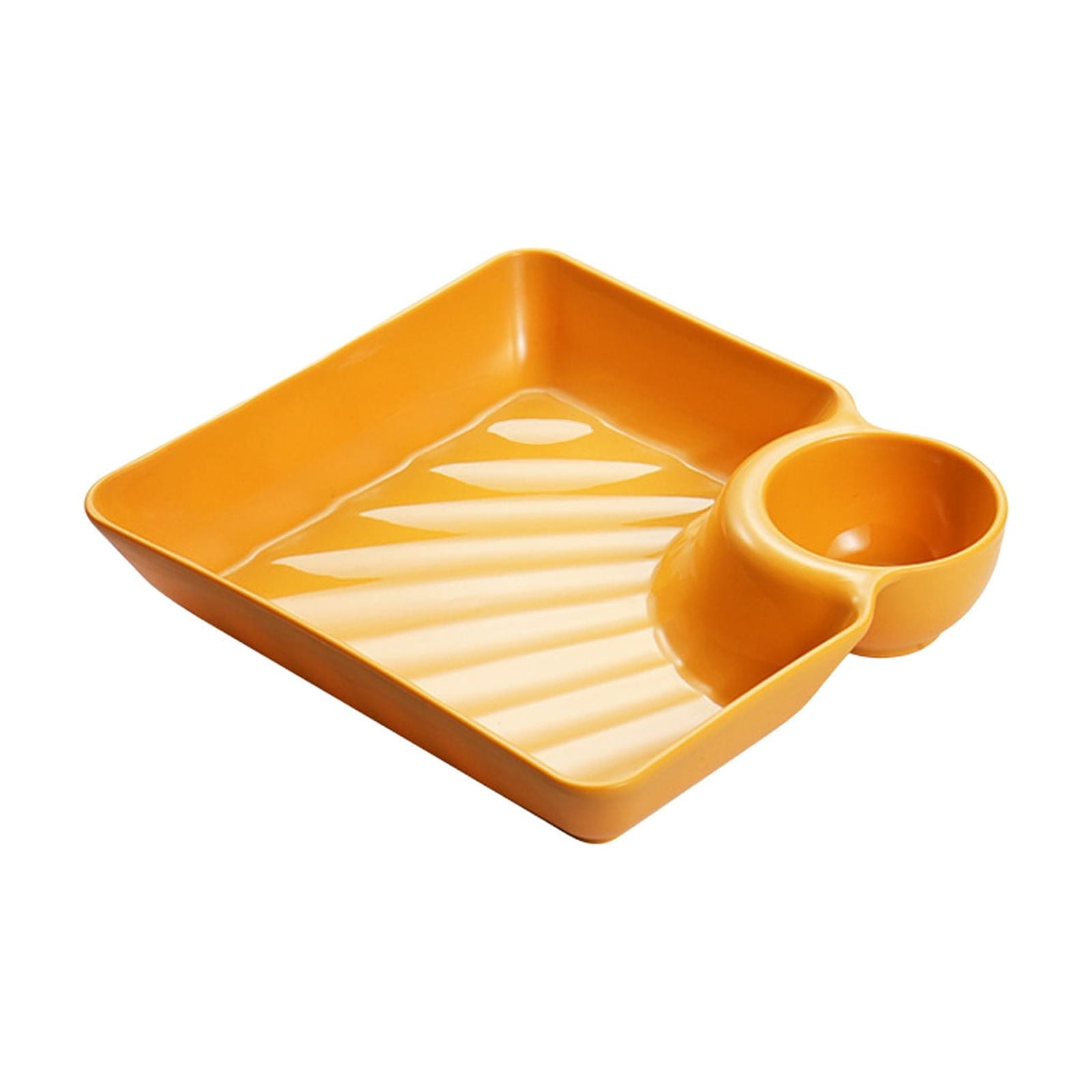 Btomtd Dumpling Plates Featuring Sauces Separation for Snack Serving ...