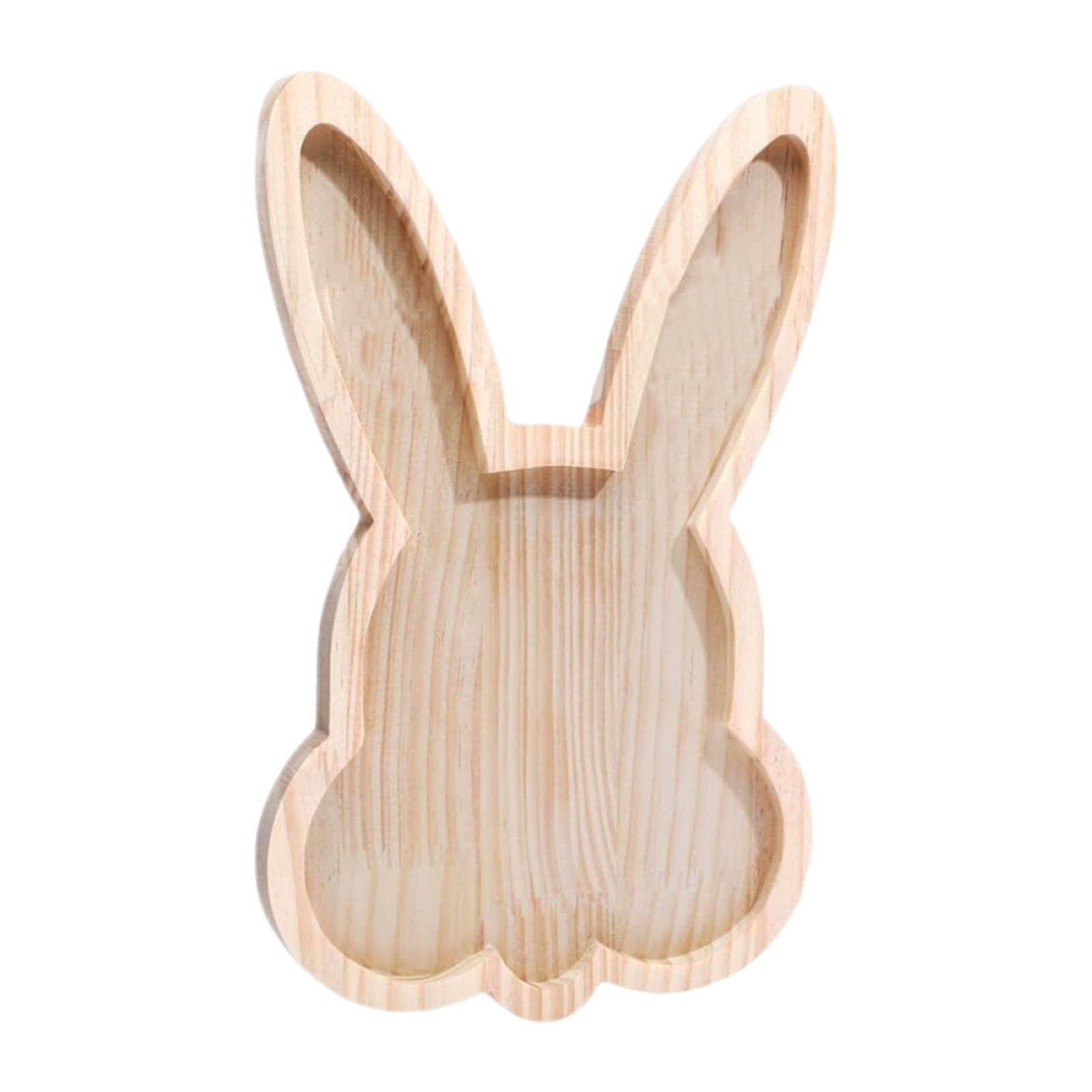 Btomtd Easter Themed Wooden Candy Serving Tray with Festive Decorations ...