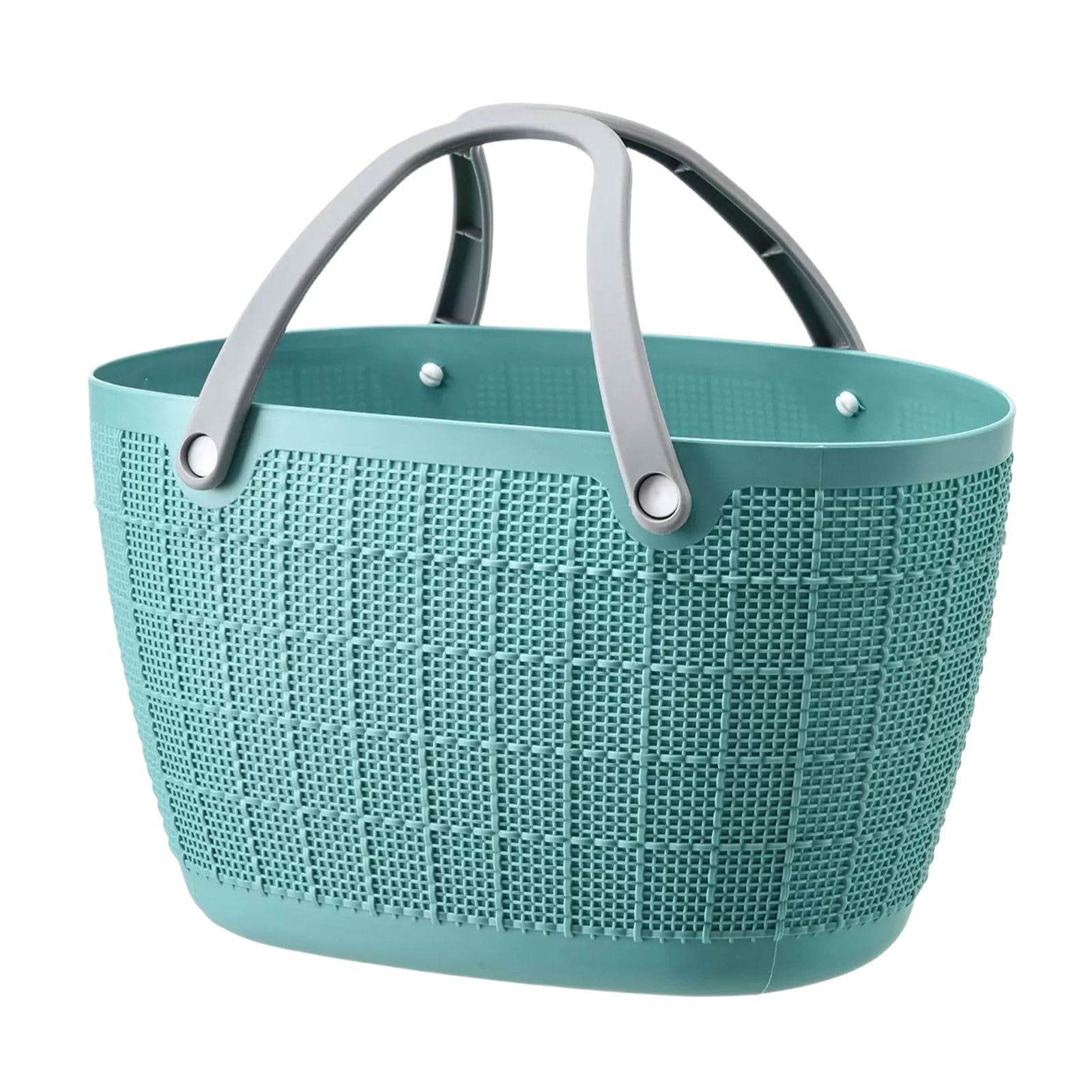 Btomtd Grocery and Shower Basket with Cup Sleeve and Cutout Pattern ...