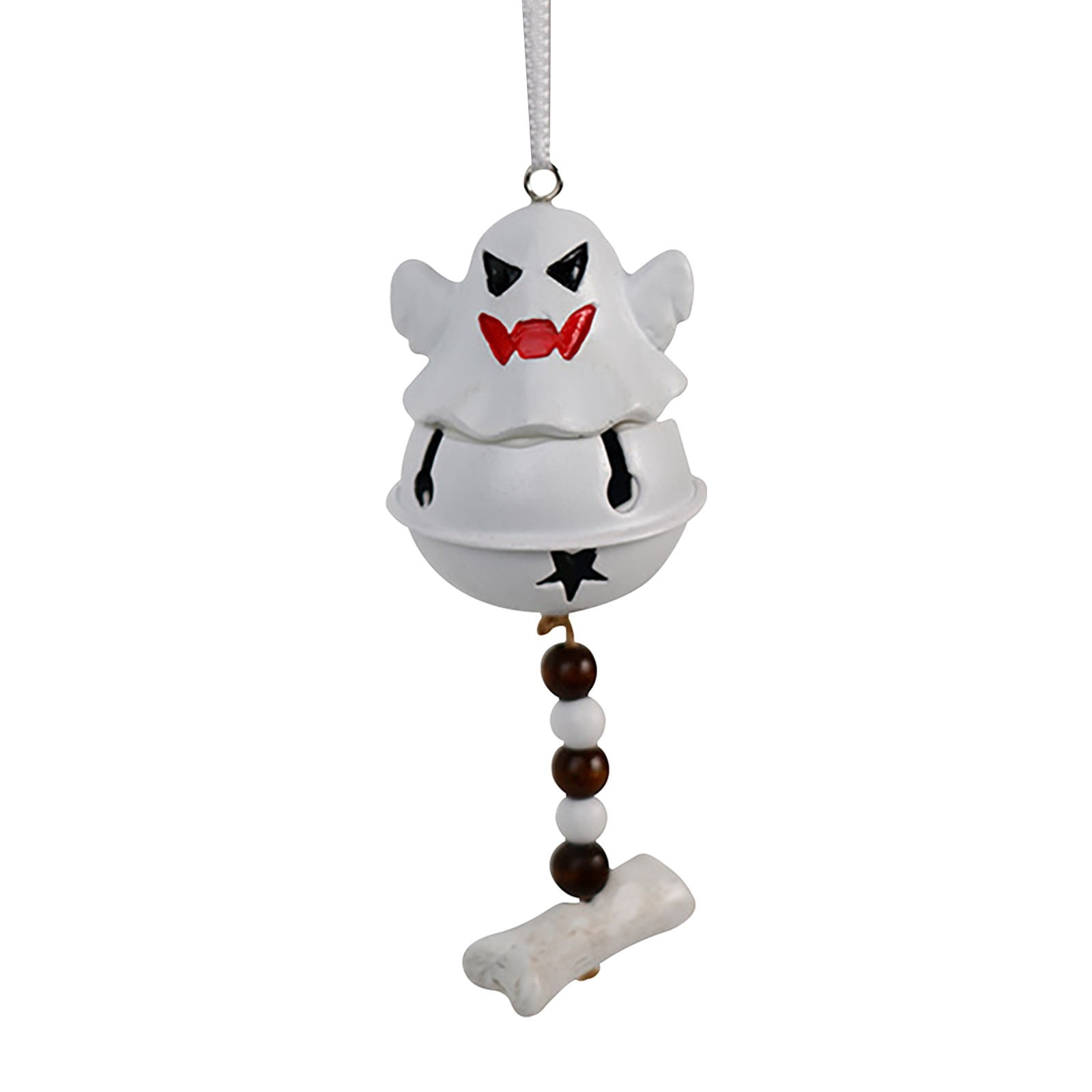 Btomtd Halloween Cute Ghost Bells with Resin Pendant, Home Holiday Door ...