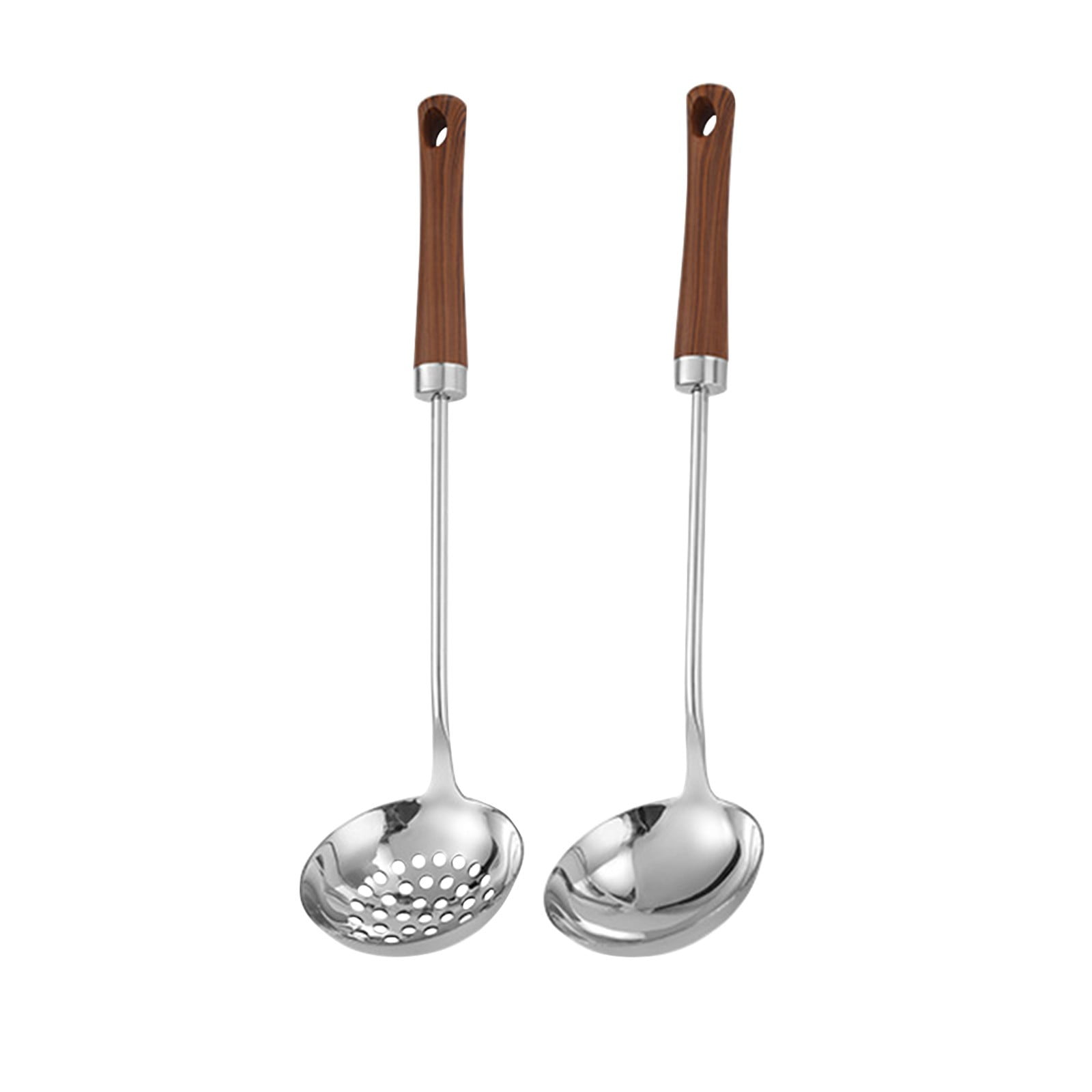 Btomtd Heavy Duty 2 Piece Stainless Steel Cooking Tools Set Soup Spoon ...