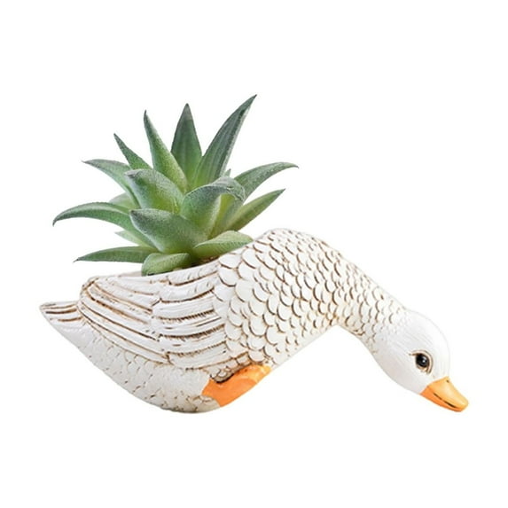 Btomtd Hen Shaped Coarse Ceramic Flower Pot, Breathable Planter for ...