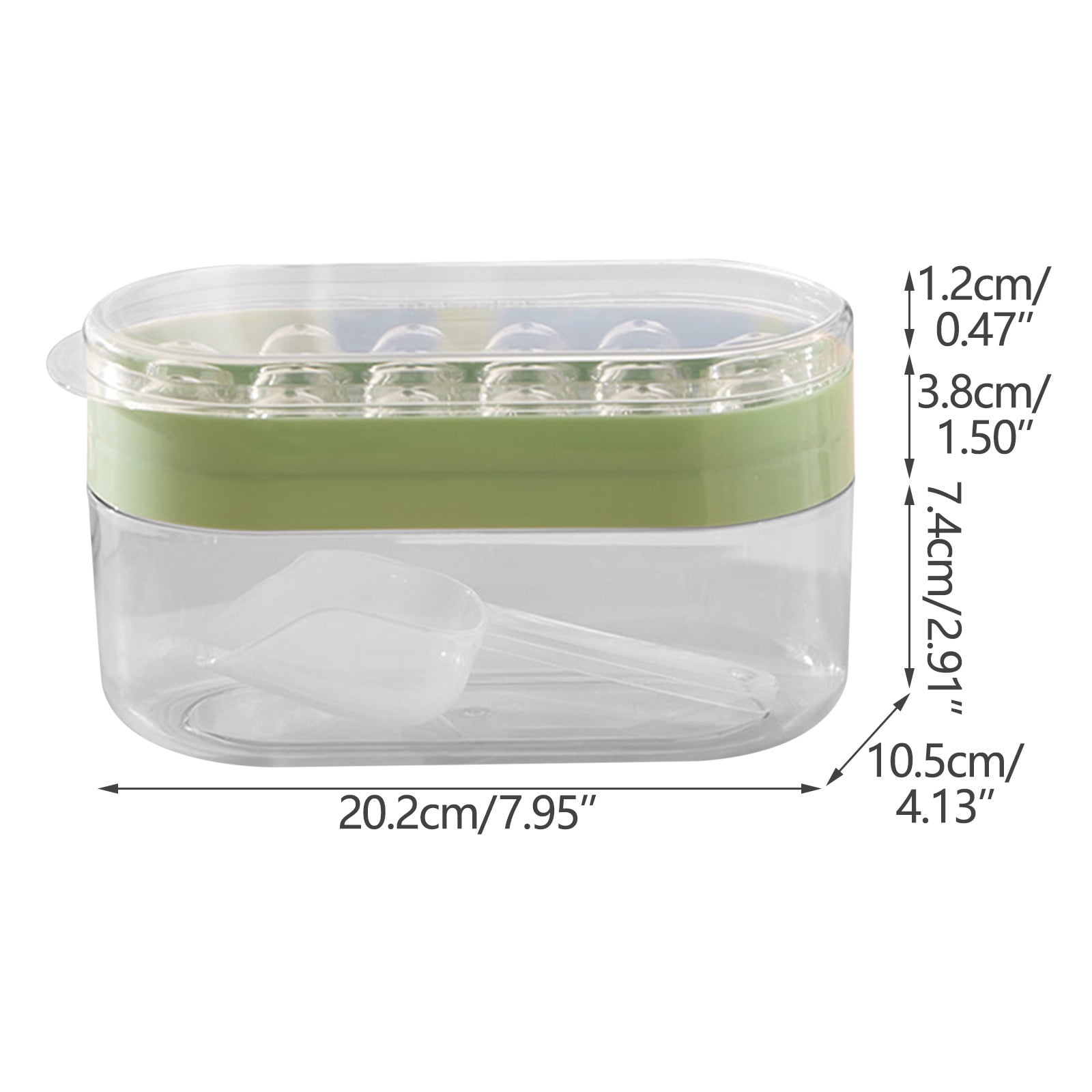 Btomtd Ice Cube Tray Ice Box Small Household Refrigerator Easy-release ...