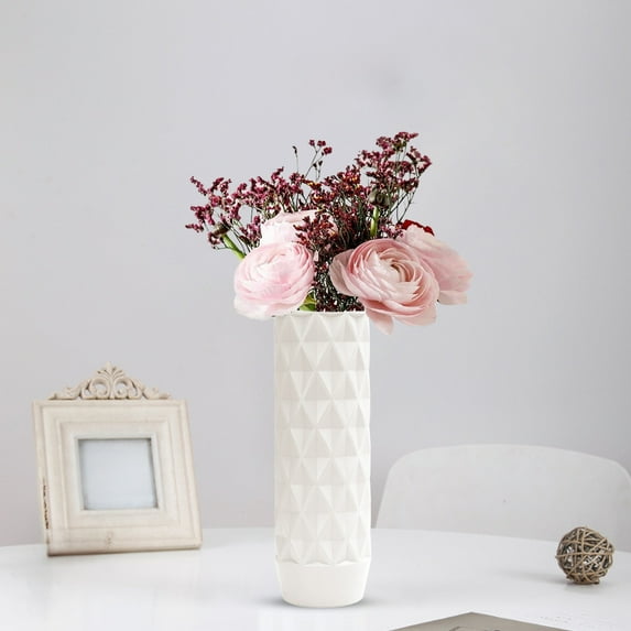 Btomtd Imitation Glazed Vase Made of Plastic, Concise Style Flower Pot ...