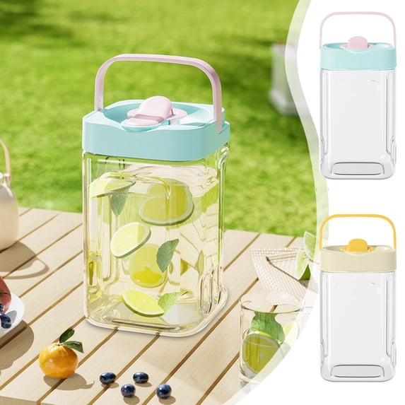 Btomtd Large Capacity Cold Water Pitcher with Built-In Faucet, 2.5L/0. ...