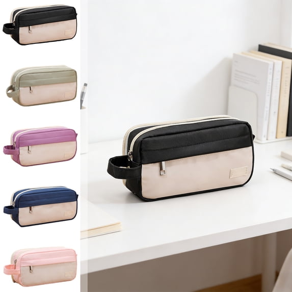 Btomtd Large Capacity Student Pencil Pouch, Multi-Layer Zippered Pencil ...