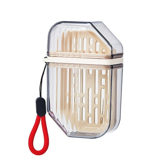 Btomtd Large Capacity Travel Soap Box, Transparent Portable Soap Case ...