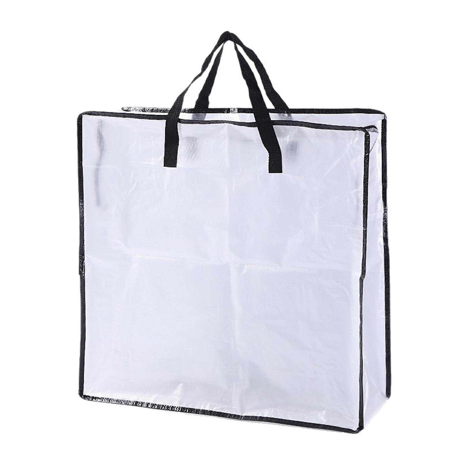 Btomtd Large Storage Bags with Handles in White Fabric, Waterproof ...