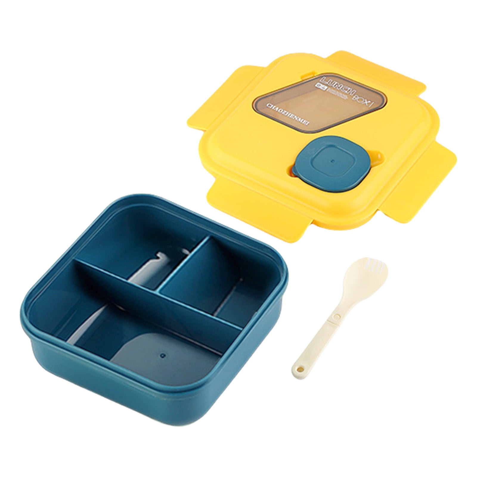 Btomtd Microwave Safe Bento Box Containing Dividers and Cup with ...