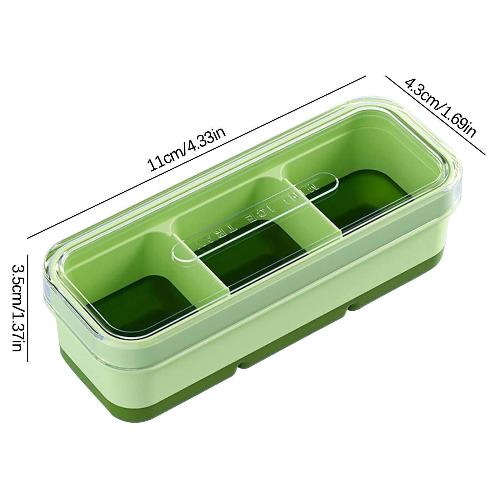 Btomtd Mini Ice Cubes Box With Lid For Household Use Soft Bottom Small ...