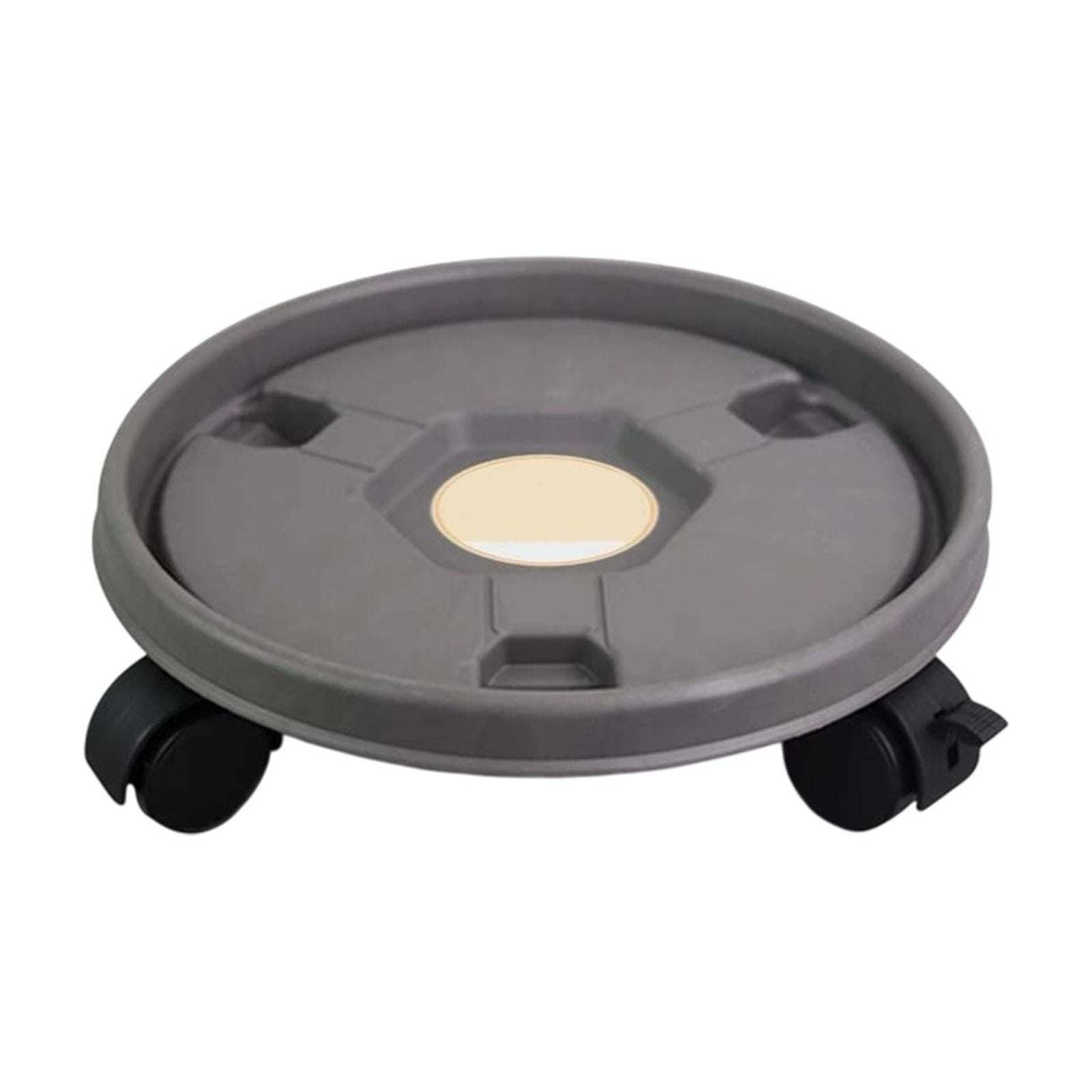 Btomtd Moving Plant Saucer with Rollers, Circular Plastic Tray for ...