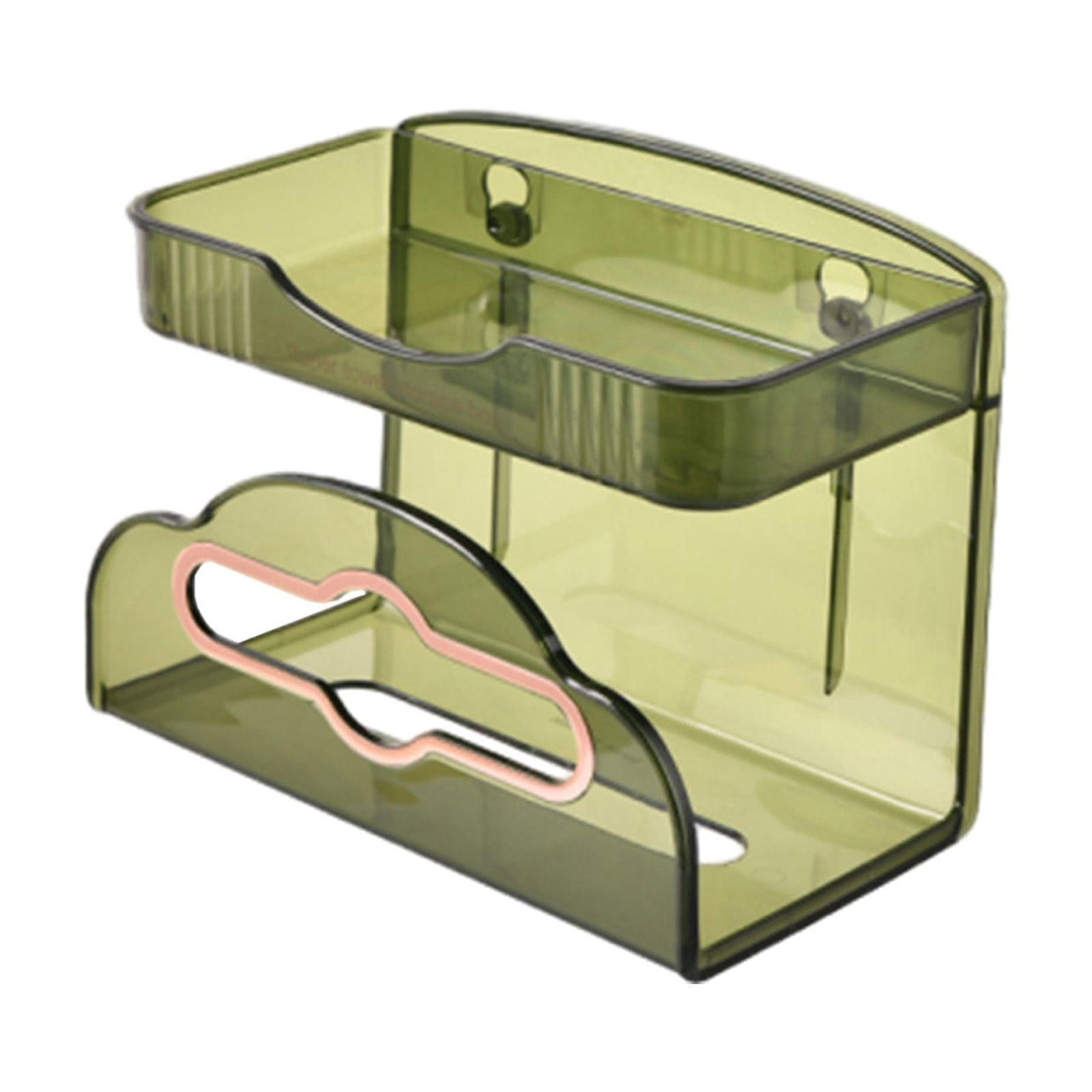 Btomtd Pull Out Wall Mounted Tissue Box Cover Double Function Tissue ...