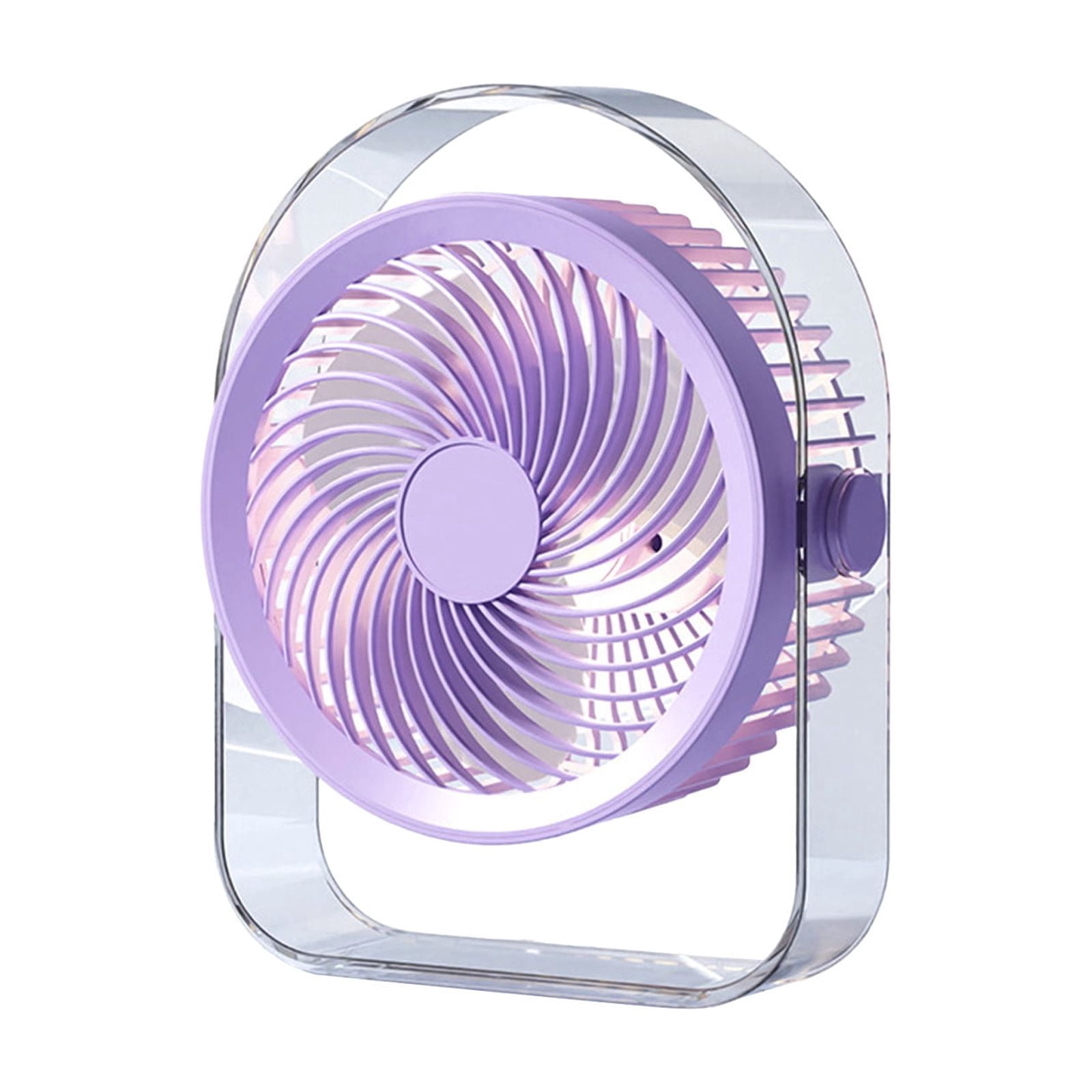 Btomtd Quiet USB Rechargeable Desk Fan with 5 Speeds, Portable Mini Fan ...