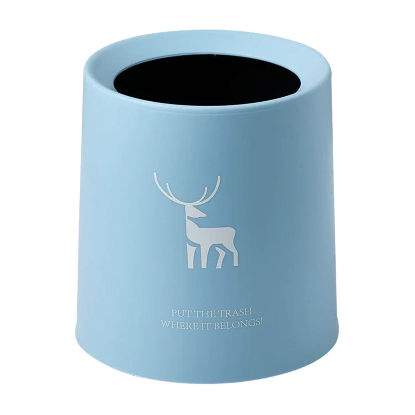 Btomtd Round Mini Desktop Trash Can without Cover Scandinavian Style ...