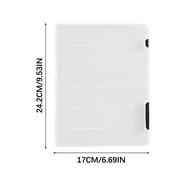 JAM Paper Files Storage Box, Clear Box & Colored Files, 12.5 x 9.5 3.5 ...