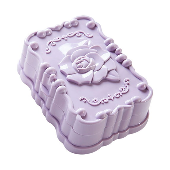 Btomtd Solid Color Soap Holder with Lid for Shower, High End Travel ...