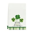 Btomtd St. Patrick's Day Kitchen Towels with Lucky Clovers, Green Dish ...