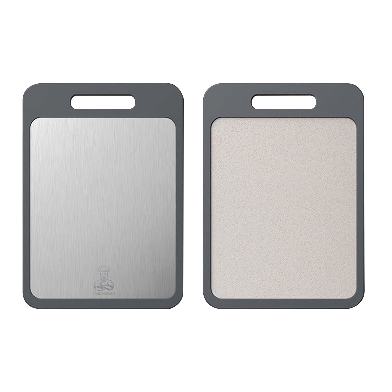 Btomtd Stainless Steel Cutting Boards Heavy Duty Kitchen Prep Board ...