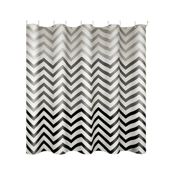 Btomtd Thick Wave Pattern PVC Shower Curtain, 71" x 71", Mildewproof ...