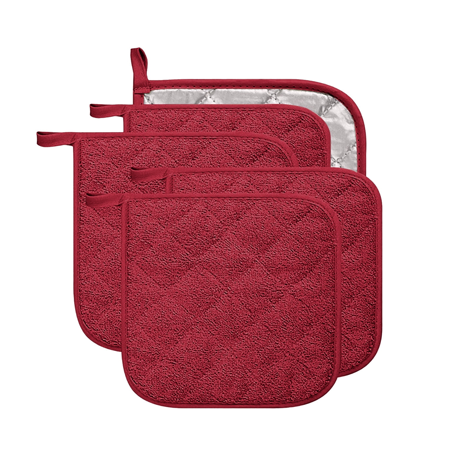 Btomtd Thickened Cloth Coated Place Mats Set of 4, Absorbent Towel ...