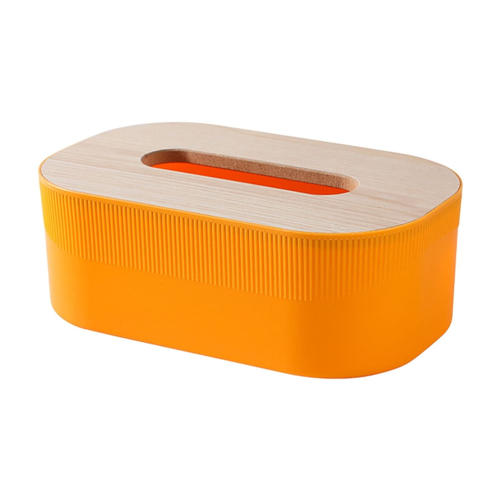 Btomtd Tissue Box Cover for Facial Tissues with Cell Phone Holder ...