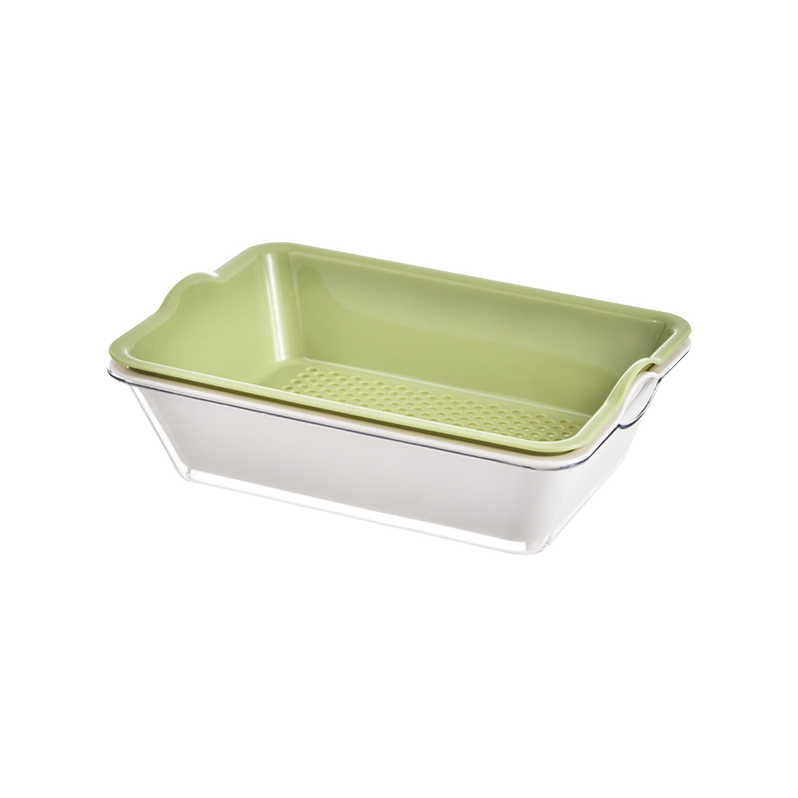 Btomtd Vegetable Wash Basin Drainage Basket Home Kitchen Fruit Washing ...