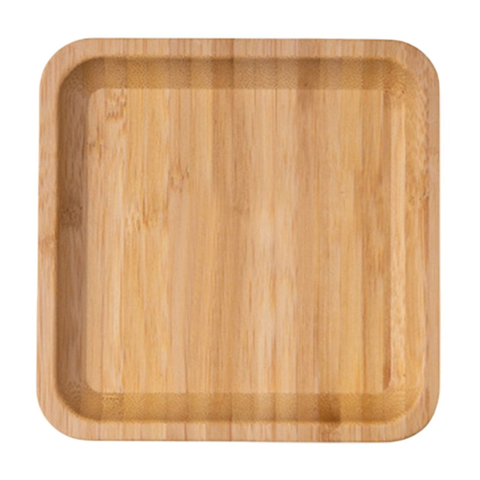Btomtd Versatile Rectangle Solid Wood Serving Trays Supporting Fruit ...
