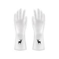 Btomtd Waterproof Cleaning Latex Rubber Gloves, Long Cuff Household ...