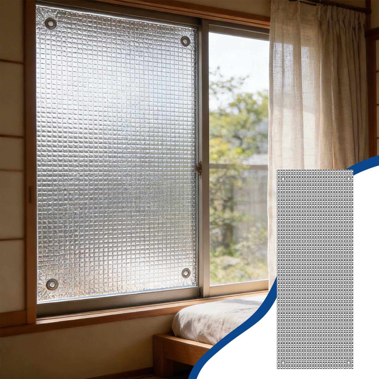 Btomtd Window Sun Shade Cover, 16 x 39 Inch, No Drill Suction Cup ...
