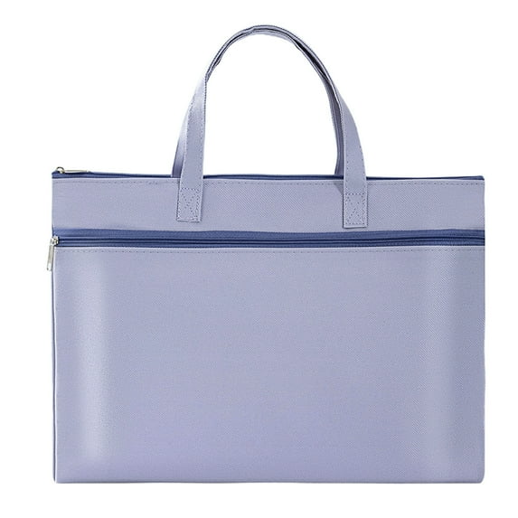 Btomtd Zipper File Folder Large Double Pocket Waterproof with Handle A4 ...